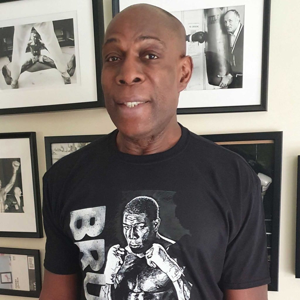 Frank Bruno Iconic Photographic Black T-Shirt - Frank Bruno MBE