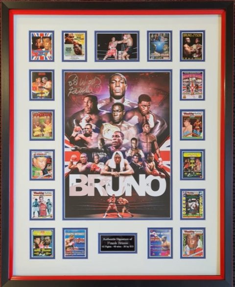 Frank Bruno the people's champion signed presentation - Frank Bruno MBE Frank Bruno the people's champion signed presentation - Frank Bruno MBE